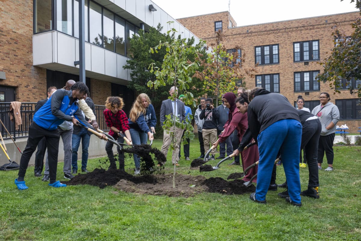 Jesse Owens Olympic Oak Sapling Planted at James Ford Rhodes High ...