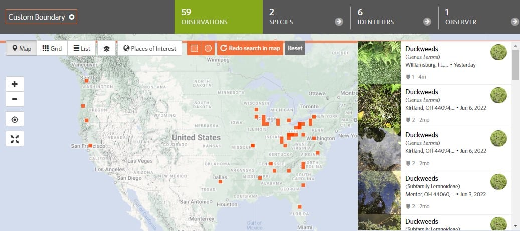 Using iNaturalist for Community Science » Plants, Living collections » HF&G